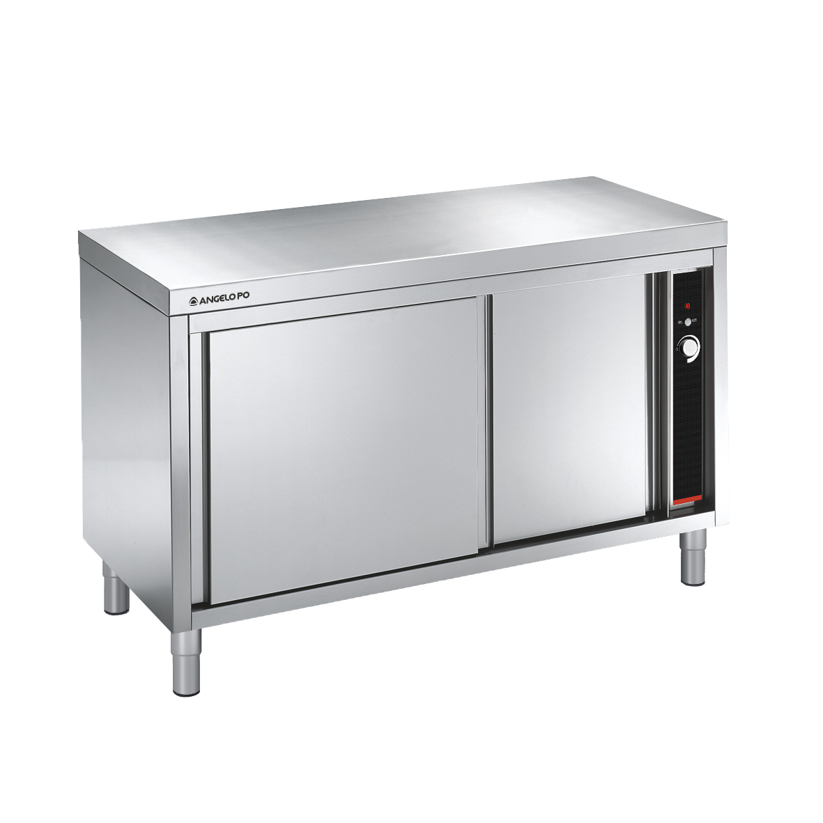 Table armoire chaude avec portes coulissantes professionnel - aj12be